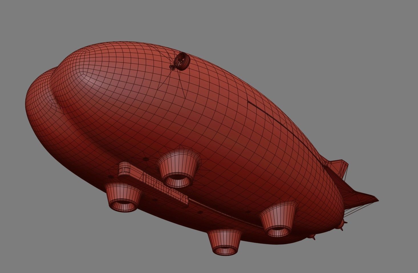 3D model Modern Helium Airship VR / AR / low-poly | CGTrader