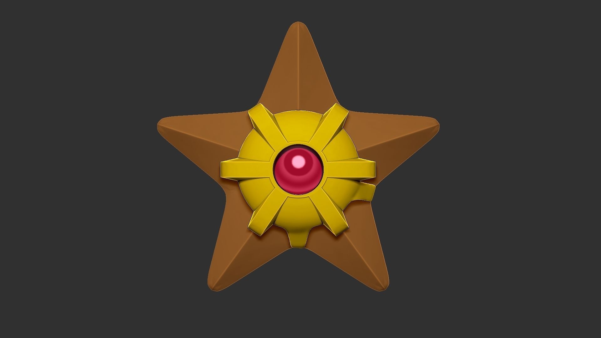 Pokemon staryu 3D model 3D printable | CGTrader