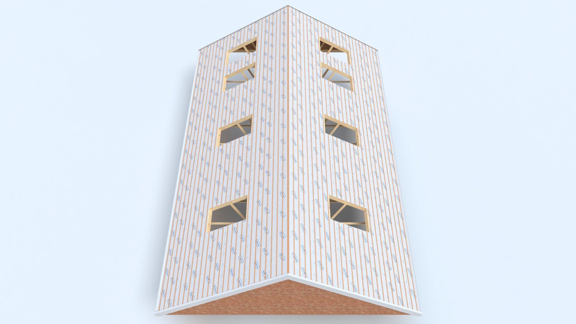 Full Timber Truss Roof System 3D model | CGTrader