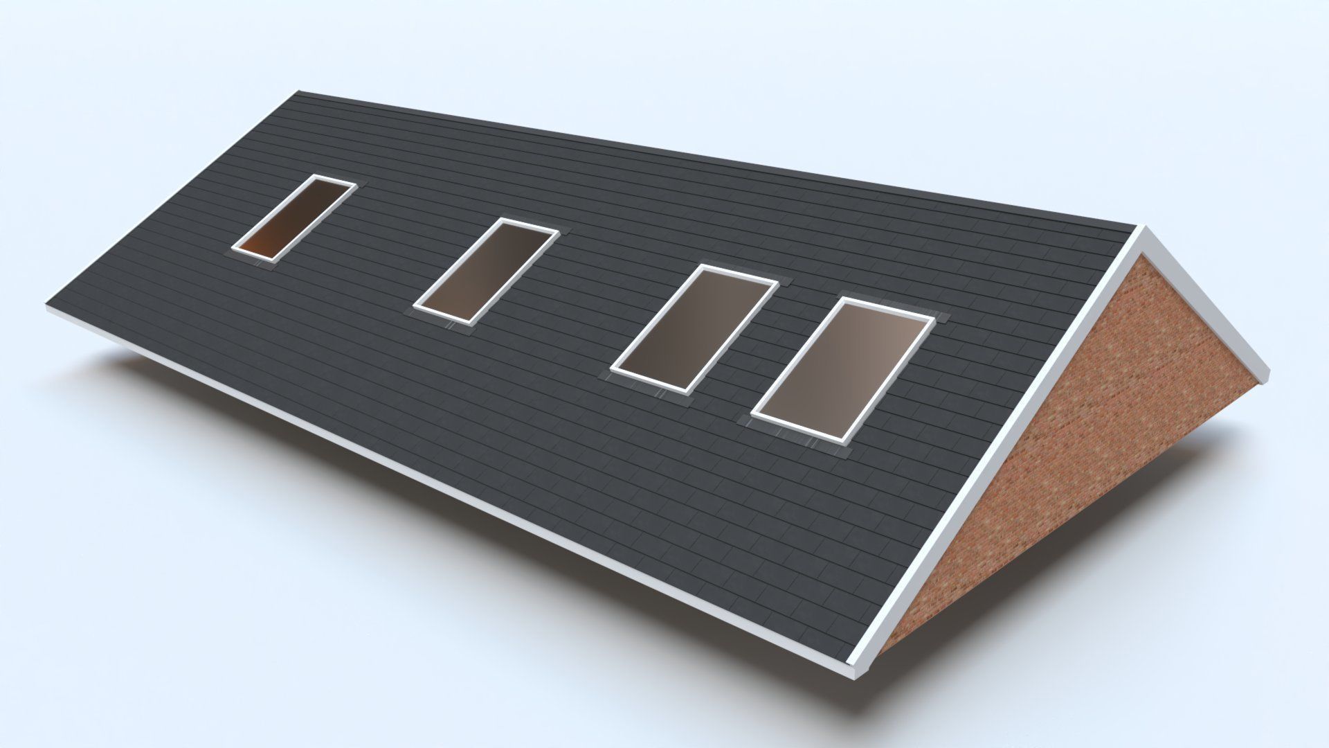 Full Timber Truss Roof System 3D model | CGTrader