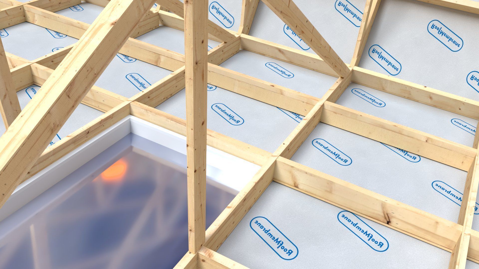Full Timber Truss Roof System 3D model | CGTrader