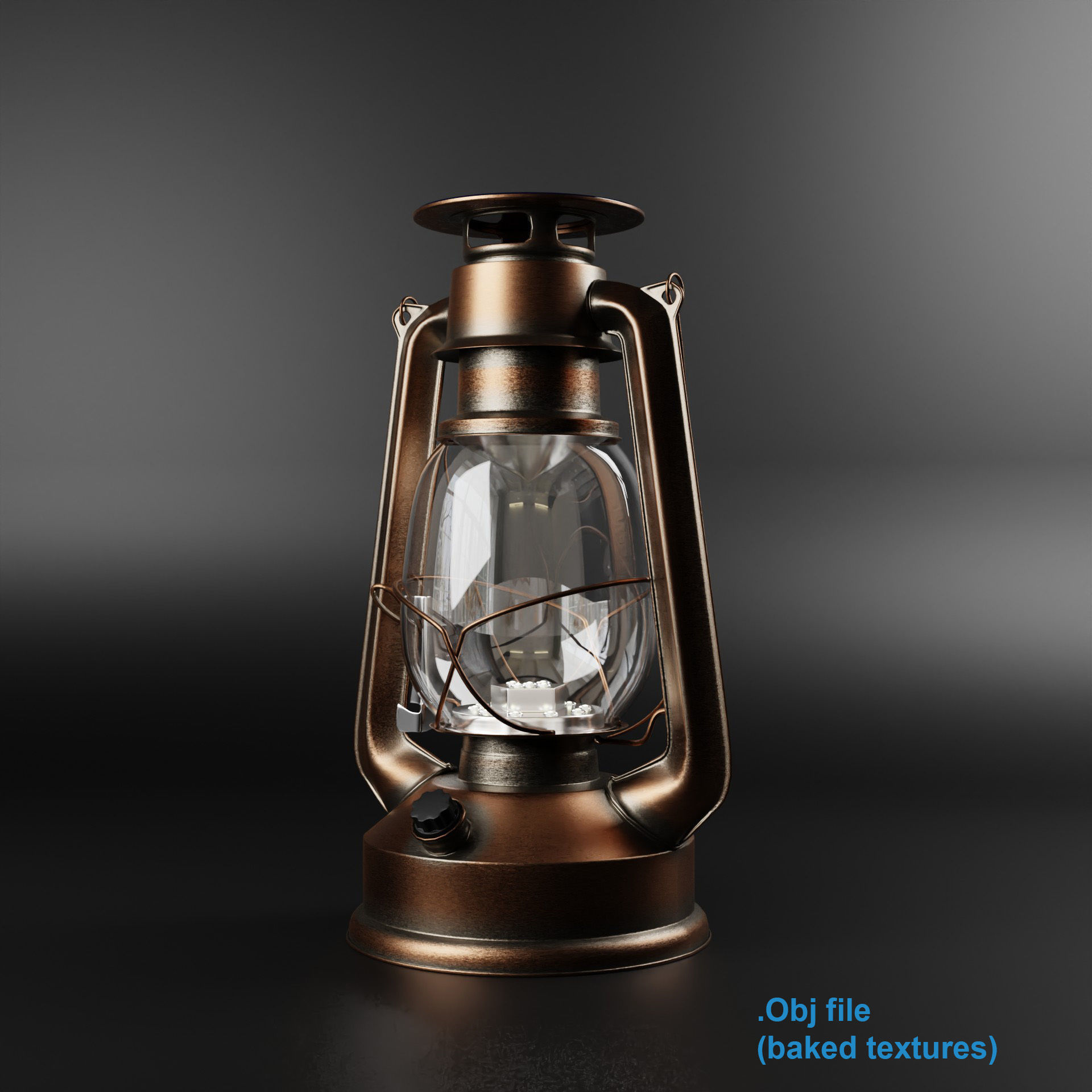 3D model Led Hurricane Lantern VR / AR / low-poly | CGTrader