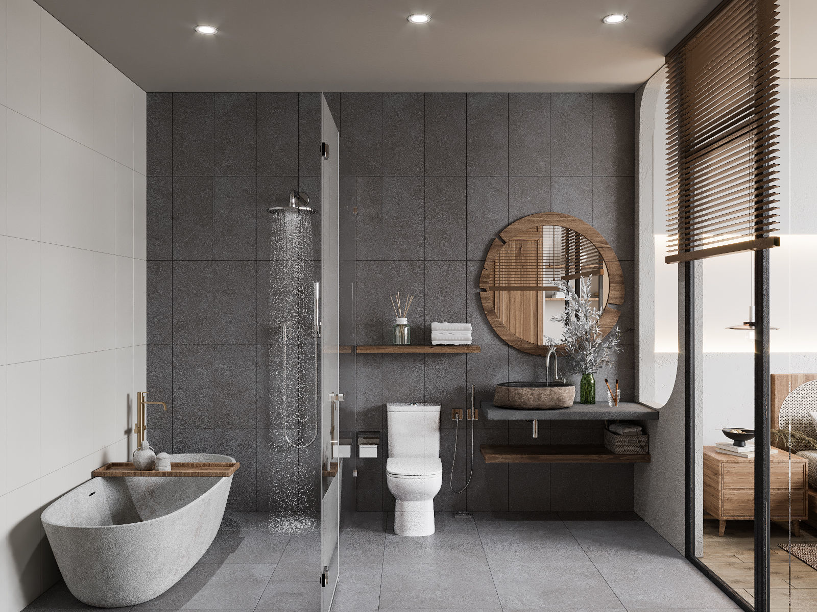 WABISABI Bedroom interior scene corona render 3D model | CGTrader