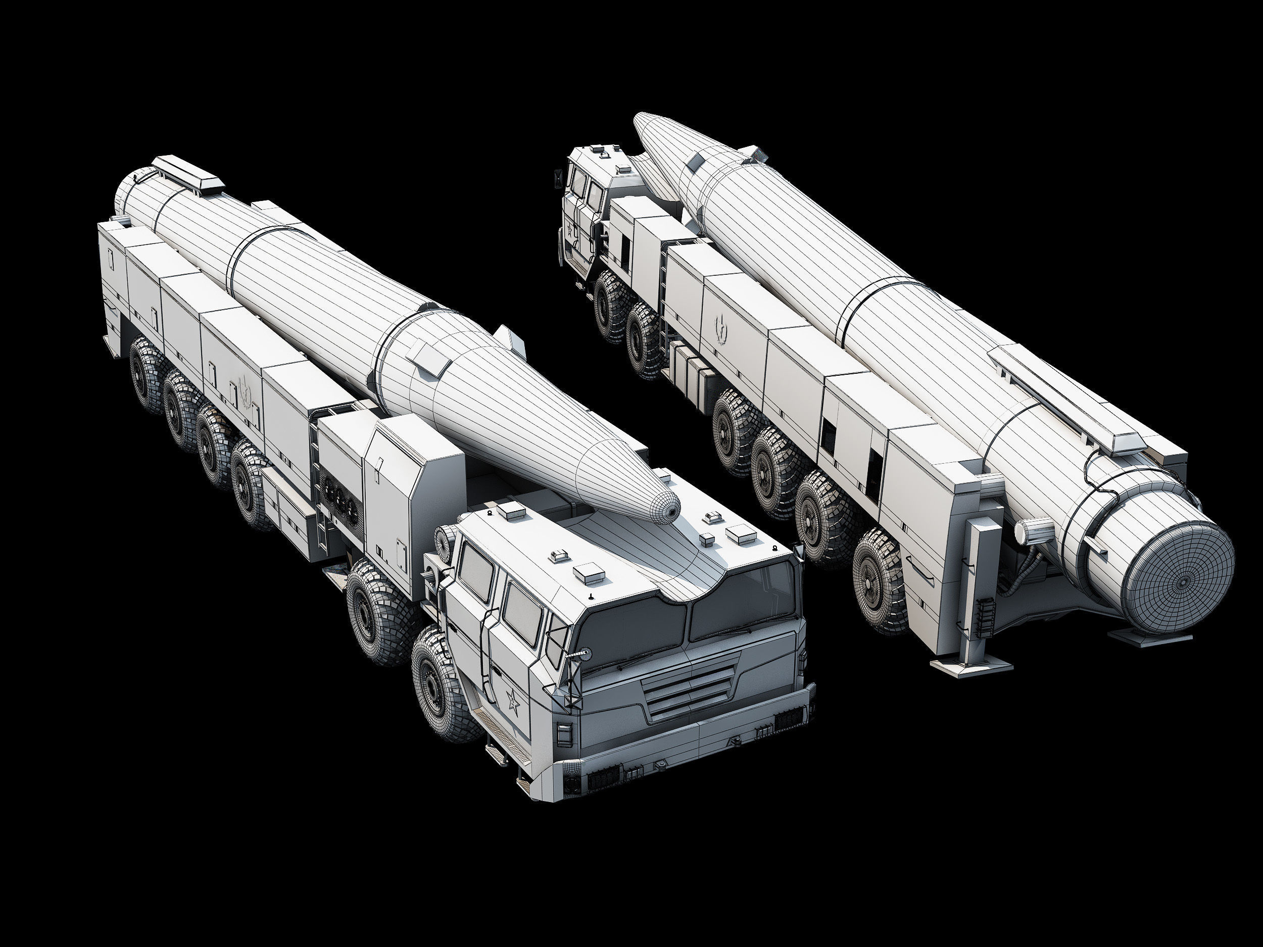 Chinese military ballistic missile weapons space weapon missiles 3D ...