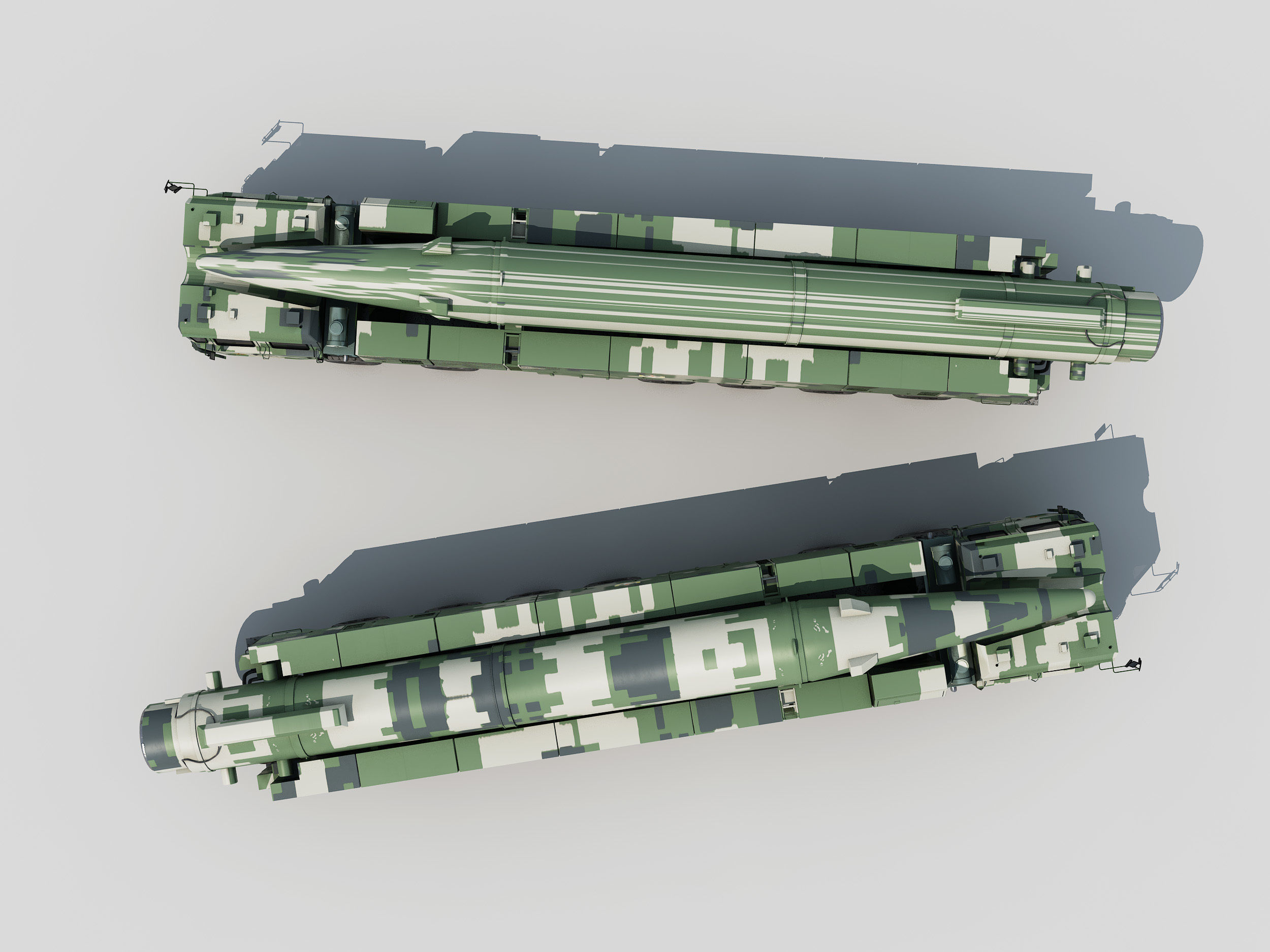 Chinese military ballistic missile weapons space weapon missiles 3D ...