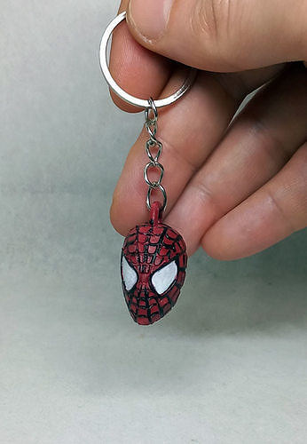 SPIDER-MAN keychain 3D model 3D printable | CGTrader