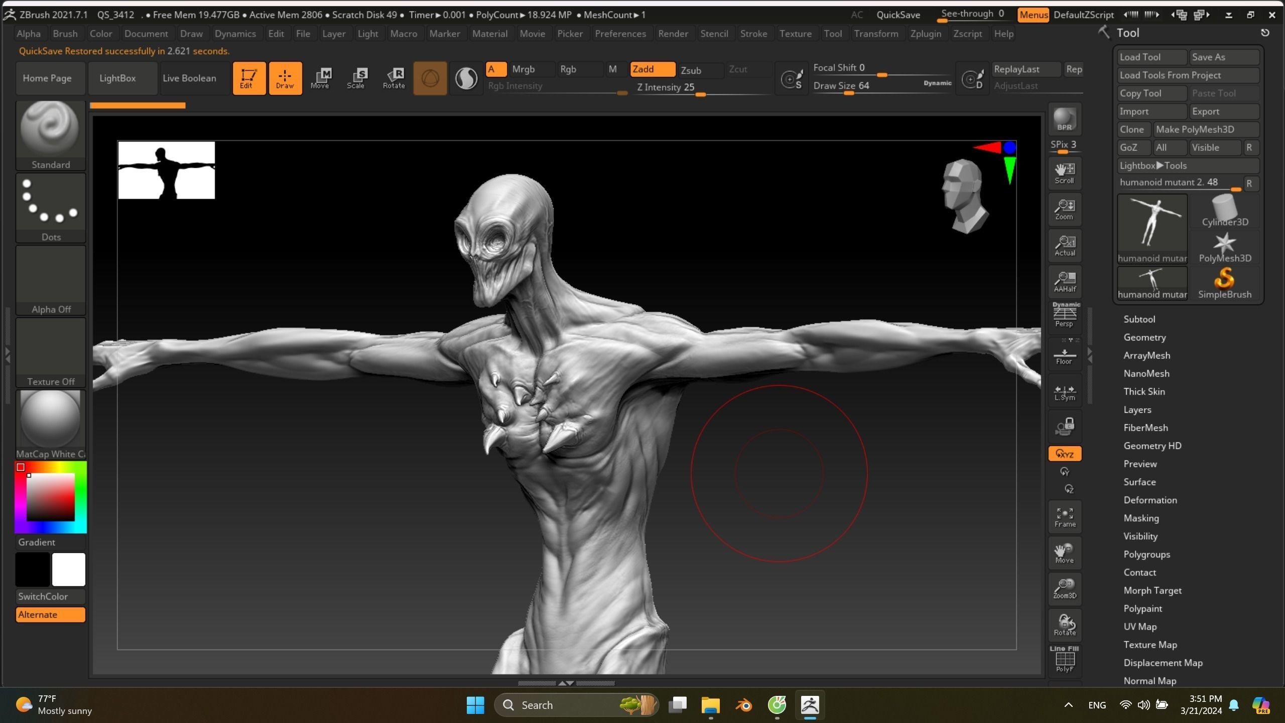 3D model Zombie Mutant Creature VR / AR / low-poly | CGTrader