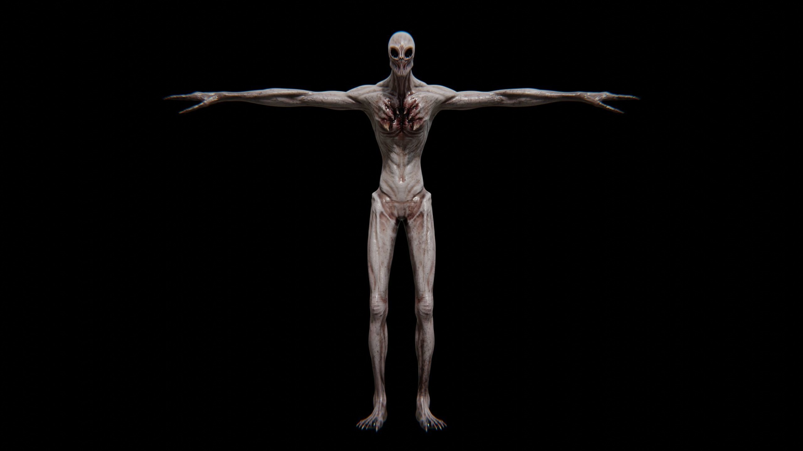 3D model Zombie Mutant Creature VR / AR / low-poly | CGTrader