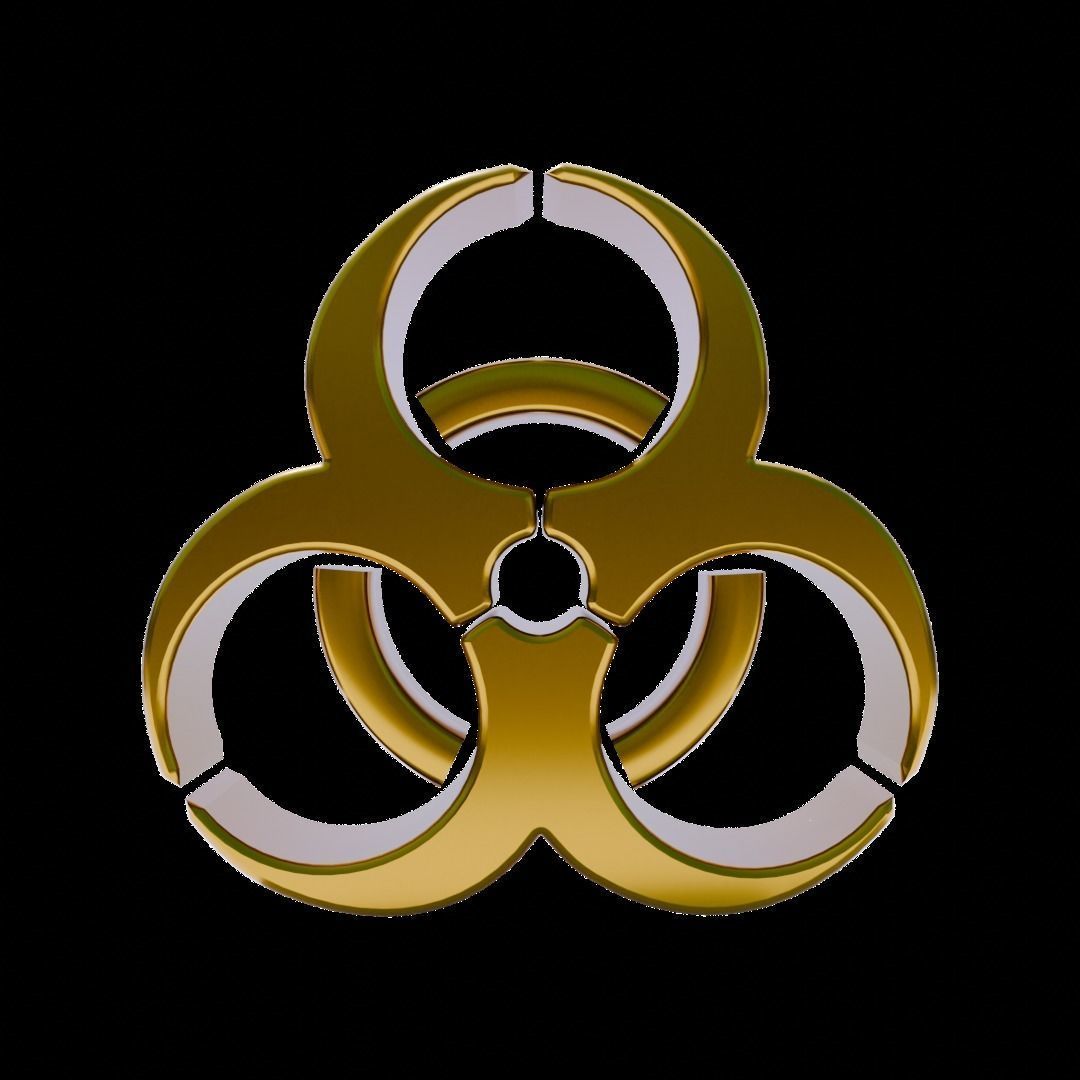 Hazard Logo 3D free 3D model | CGTrader