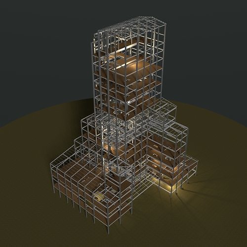 Industrial tower 24i01 3D model | CGTrader