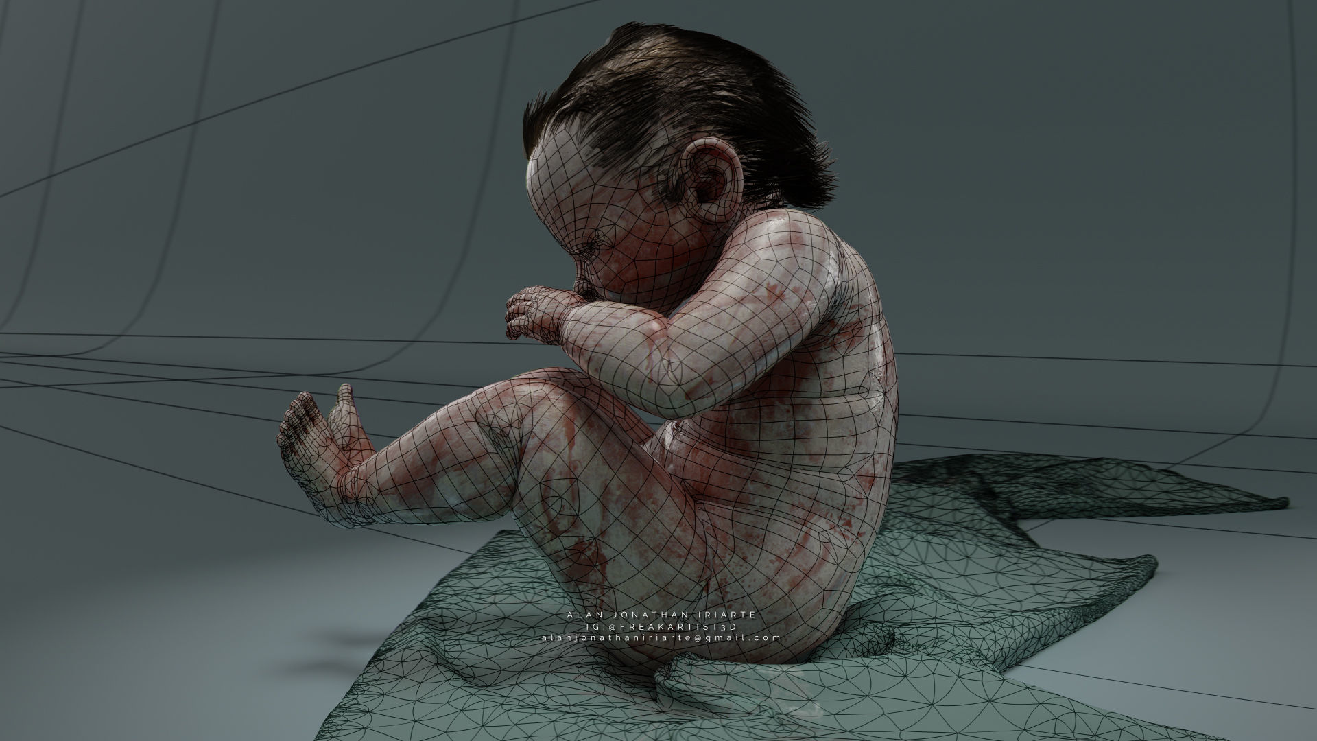 3D model Bebe recien nacido realista - Babyborn realistic VR / AR / low ...
