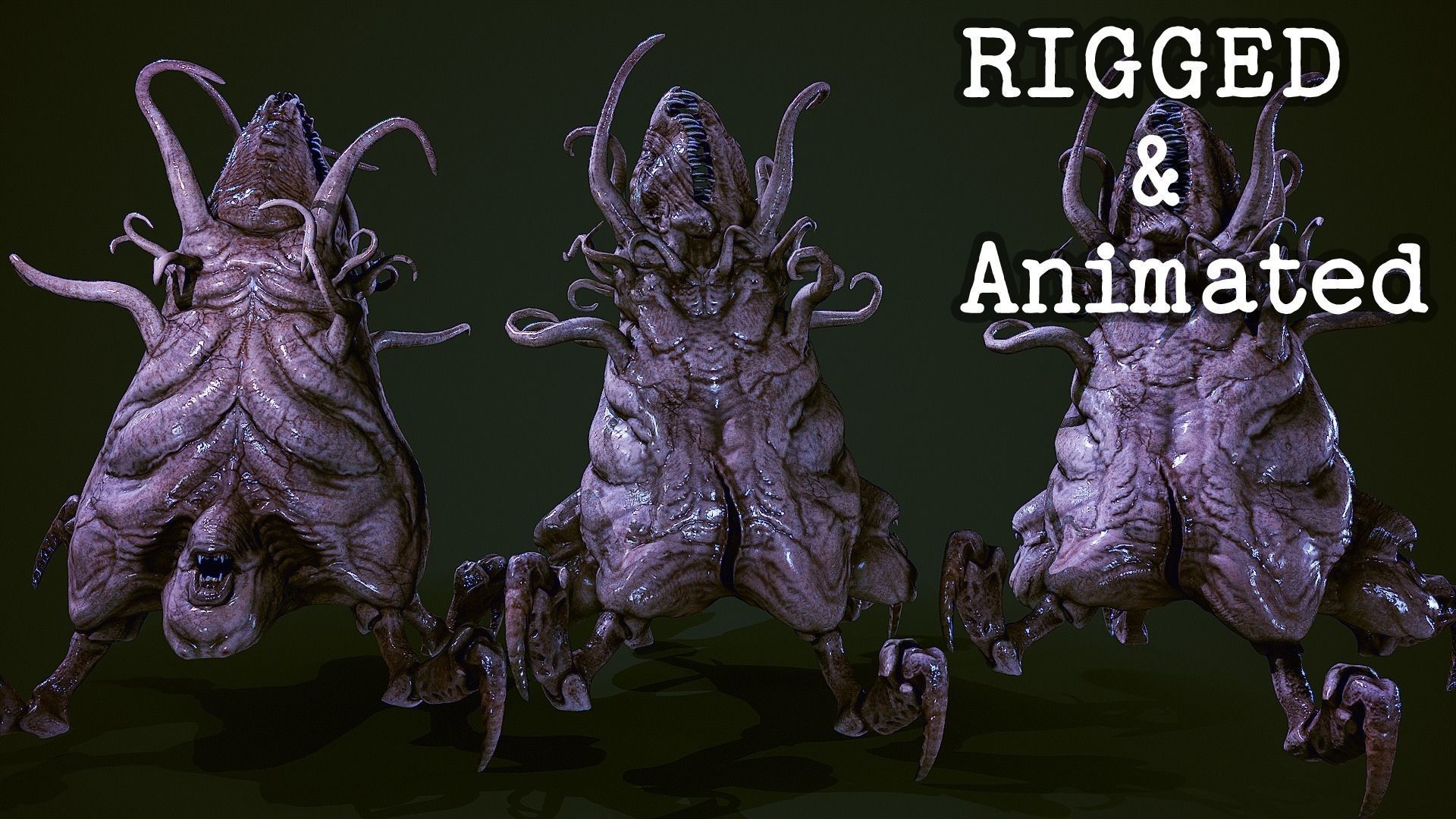 3D model Lovecraftian god VR / AR / low-poly | CGTrader