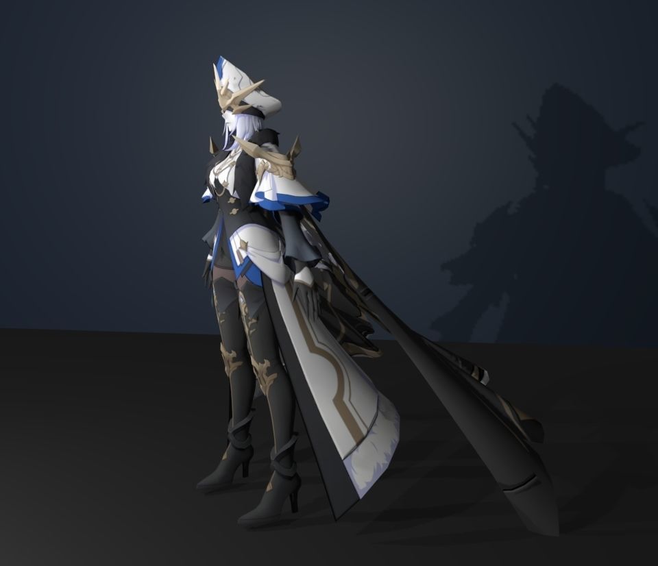 guardian shadow 3D model animated rigged | CGTrader