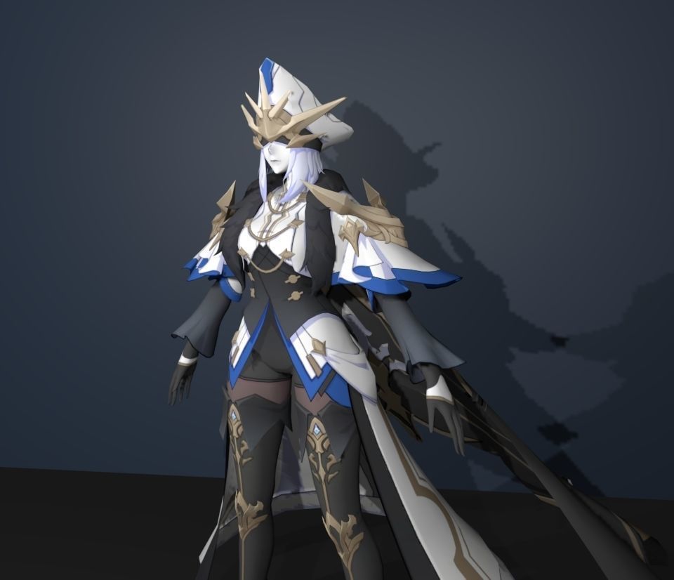 guardian shadow 3D model animated rigged | CGTrader