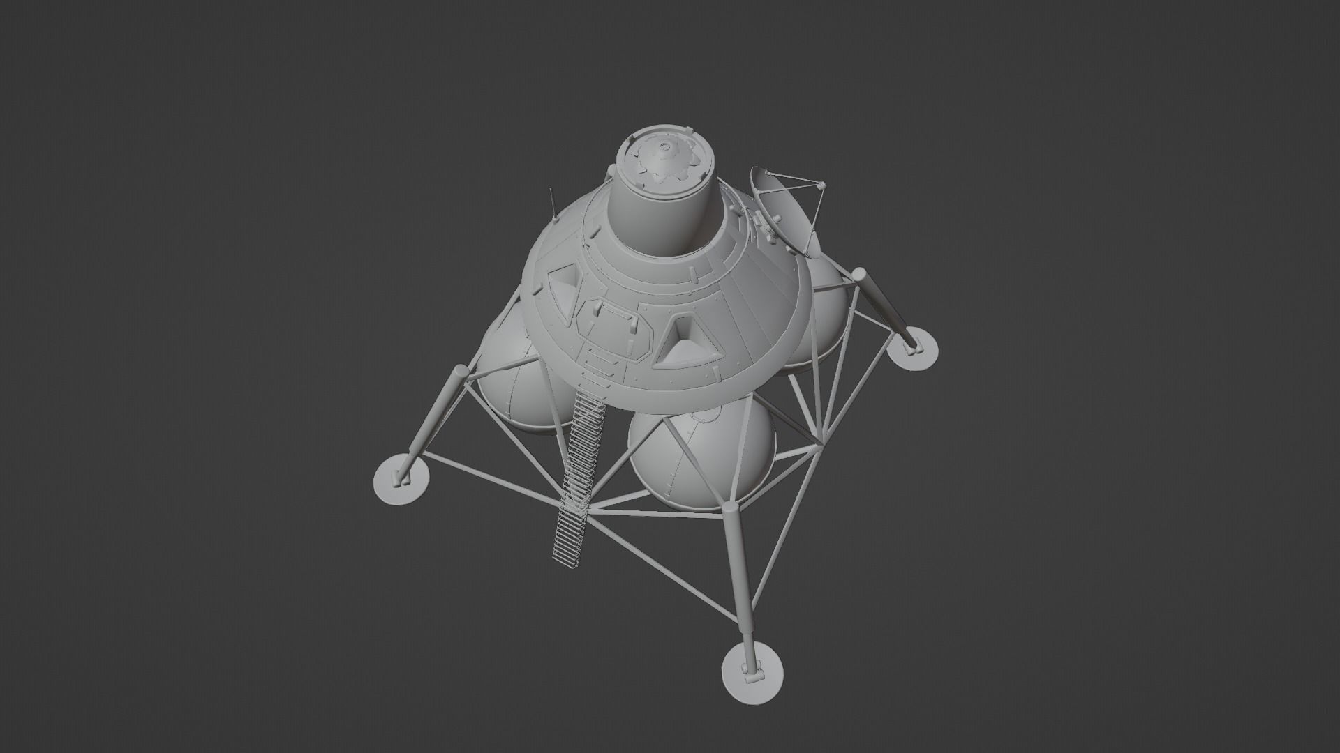 Realistic 3D model of a lander free 3D model | CGTrader