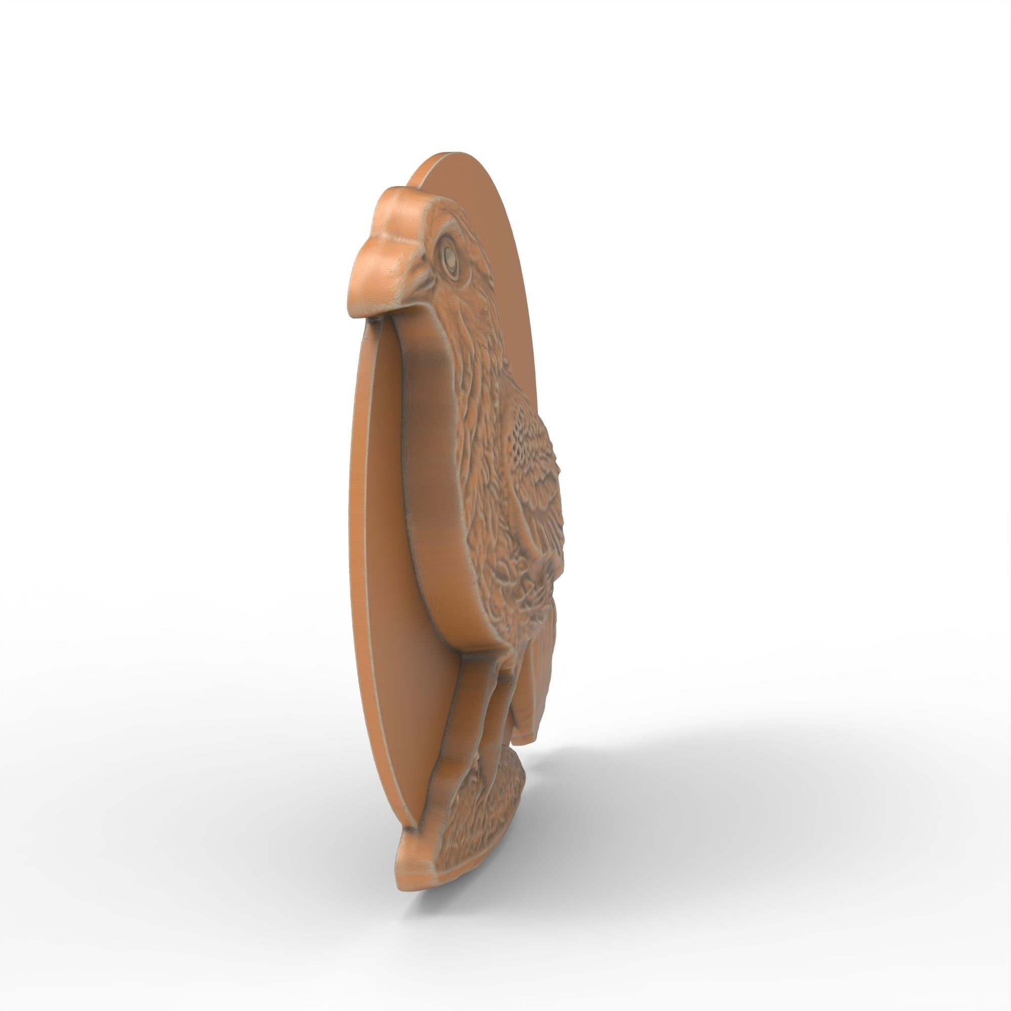Bird and Moon Sculpture STL OBJ File 3D model 3D printable | CGTrader