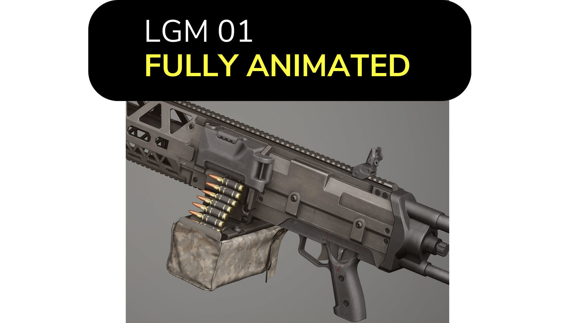 3D model LGM 01 FPS Animation VR / AR / low-poly | CGTrader