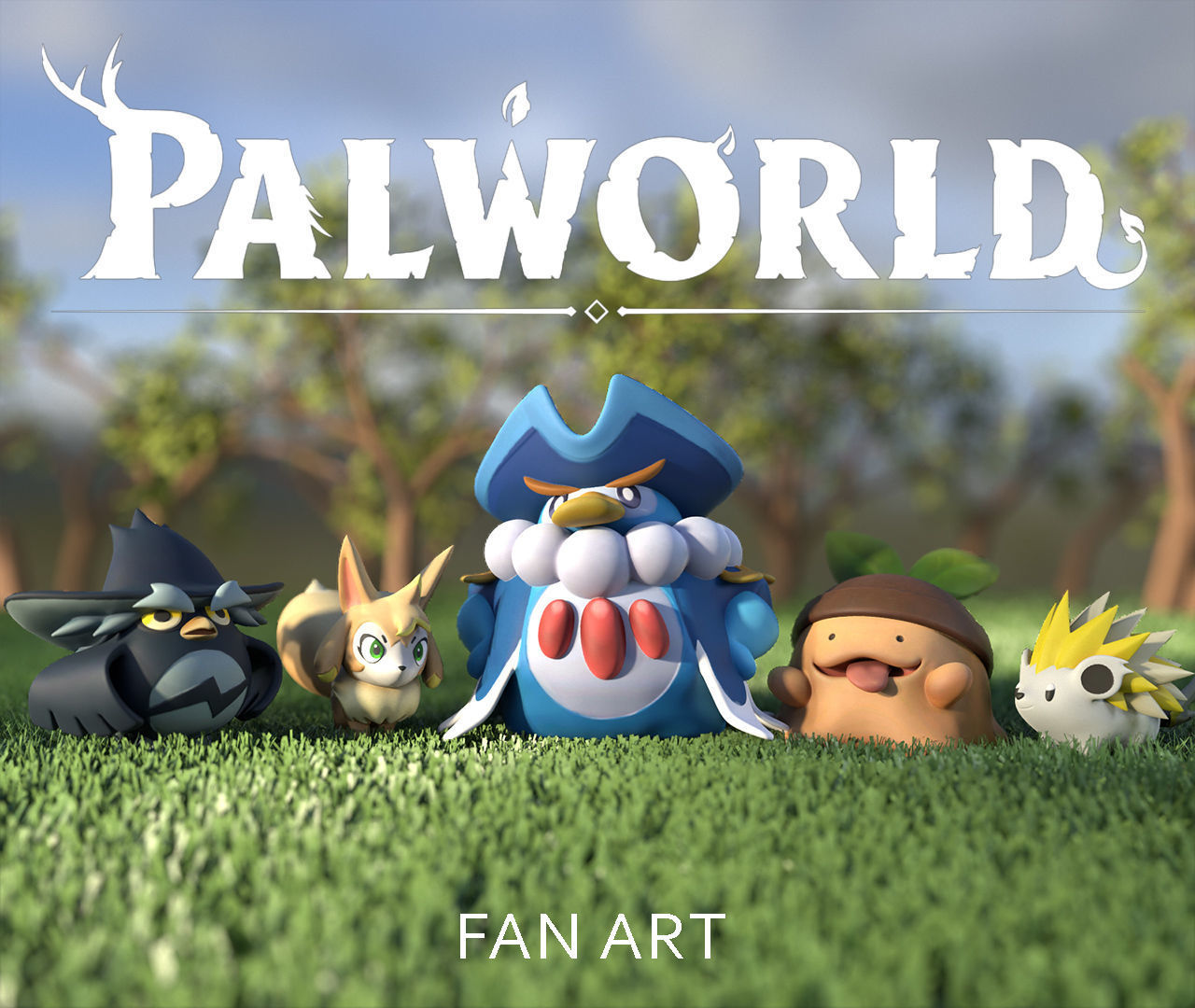 Palworld Pals 11-15 Fanart for 3d Printing 3D Model Collection 3D ...