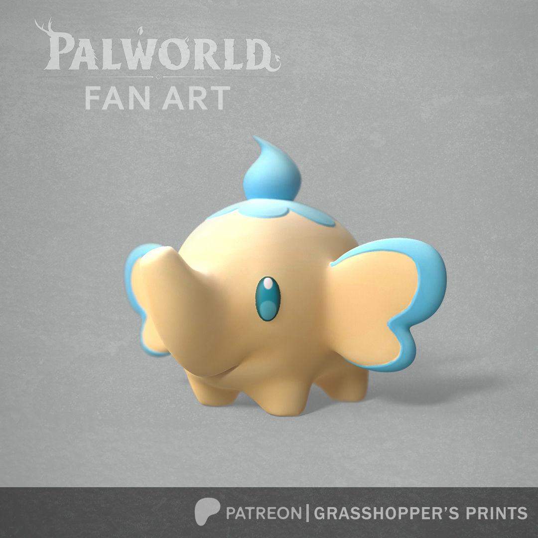 PALWORLD 16 - TEAFANT FANART 3D model 3D printable | CGTrader