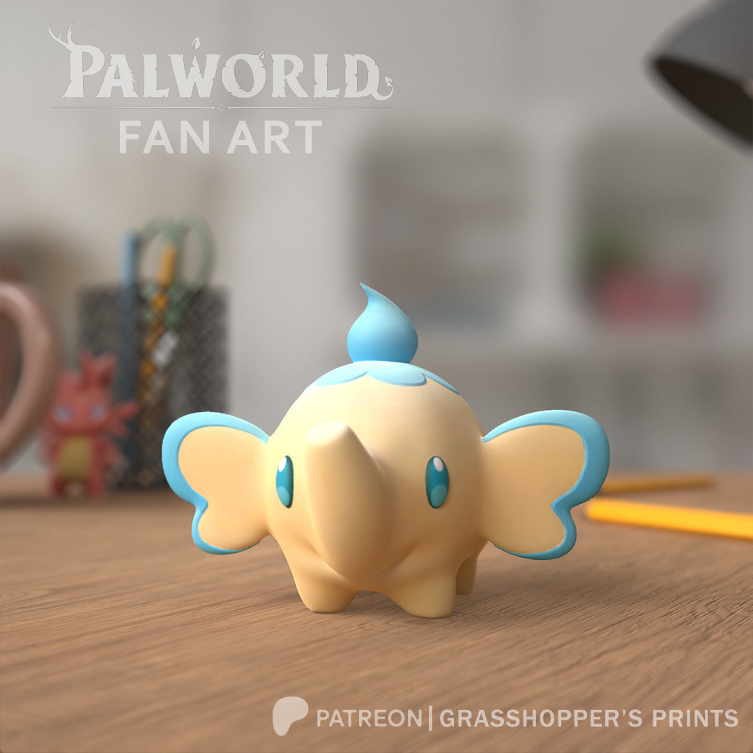 PALWORLD 16 - TEAFANT FANART 3D model 3D printable | CGTrader