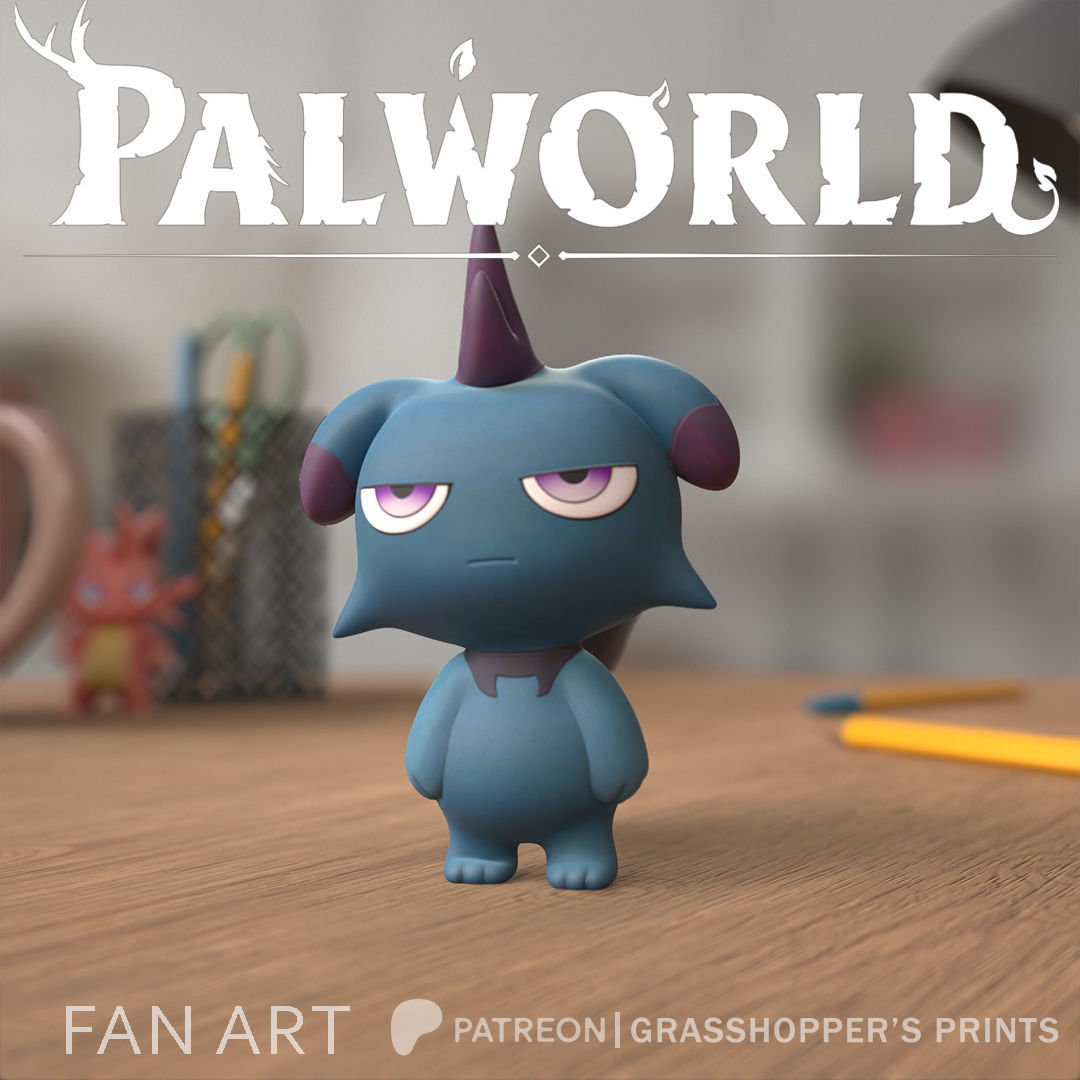 PALWORLD 17 - DEPRESSO FANART 3D model 3D printable | CGTrader