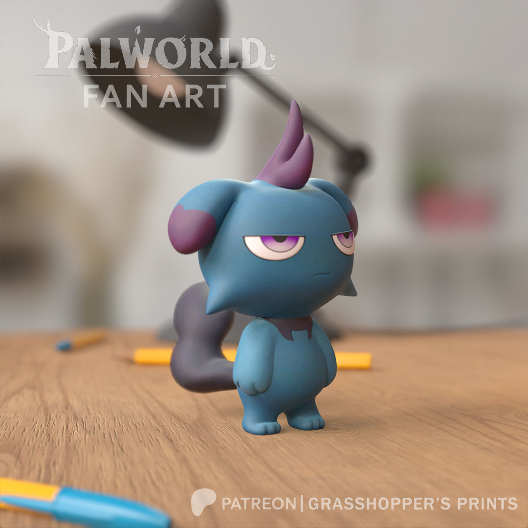 PALWORLD 17 - DEPRESSO FANART 3D model 3D printable | CGTrader
