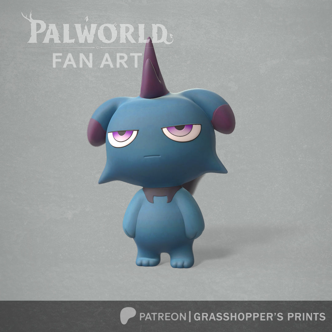 PALWORLD 17 - DEPRESSO FANART 3D model 3D printable | CGTrader