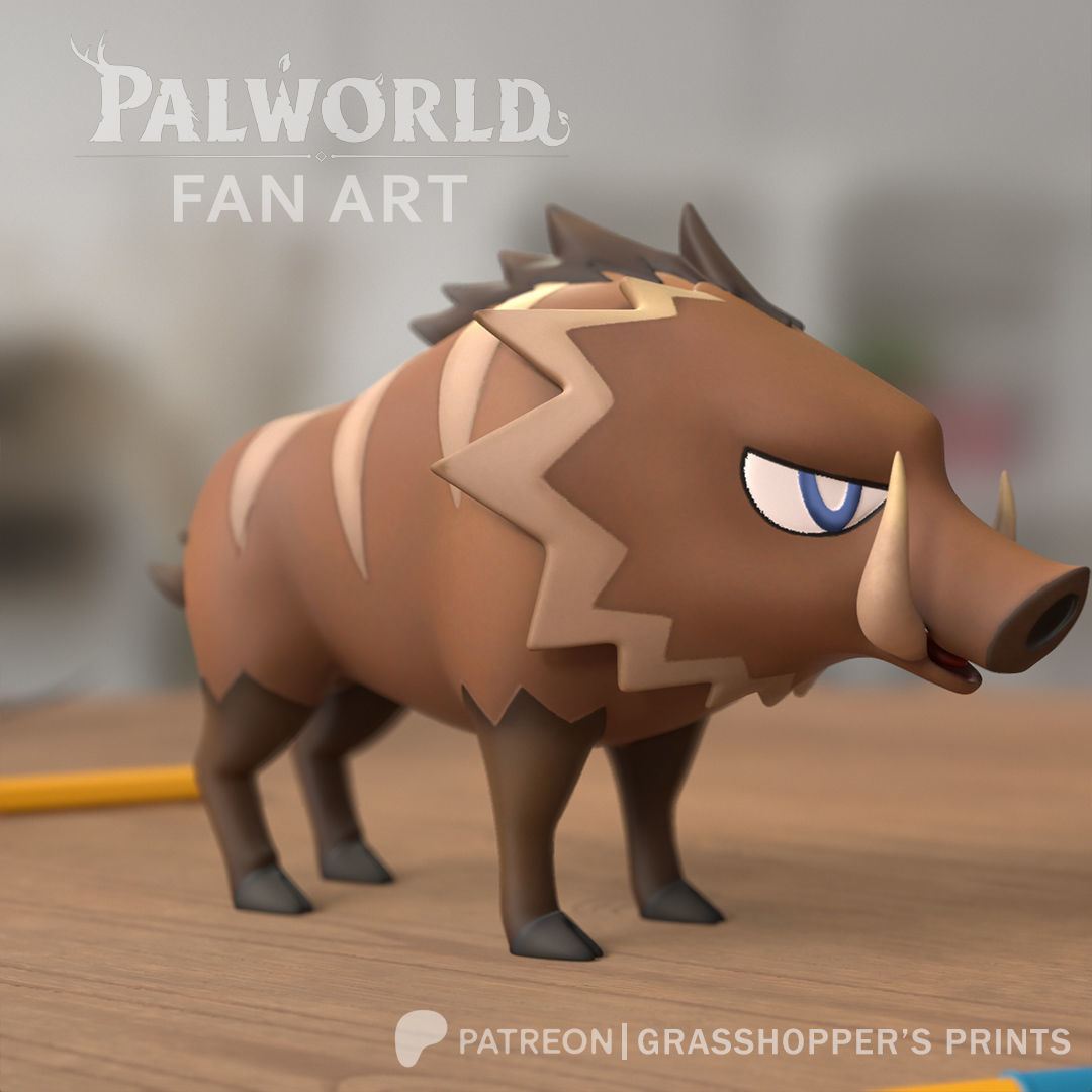 PALWORLD 20 - RUSHOAR FANART 3D model 3D printable | CGTrader