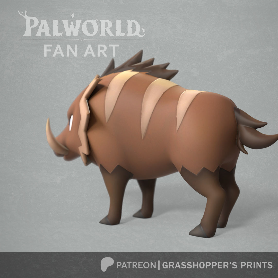 PALWORLD 20 - RUSHOAR FANART 3D model 3D printable | CGTrader