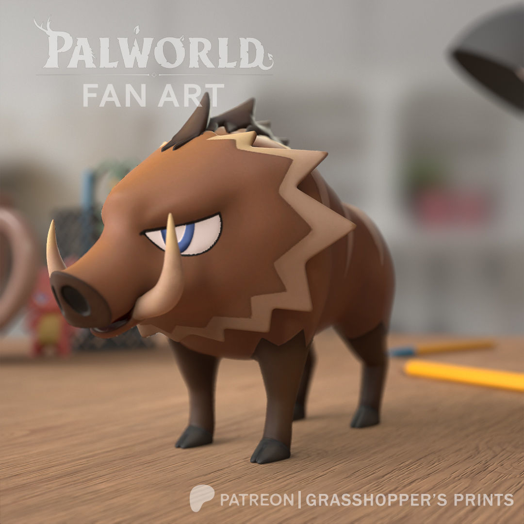 PALWORLD 20 - RUSHOAR FANART 3D model 3D printable | CGTrader