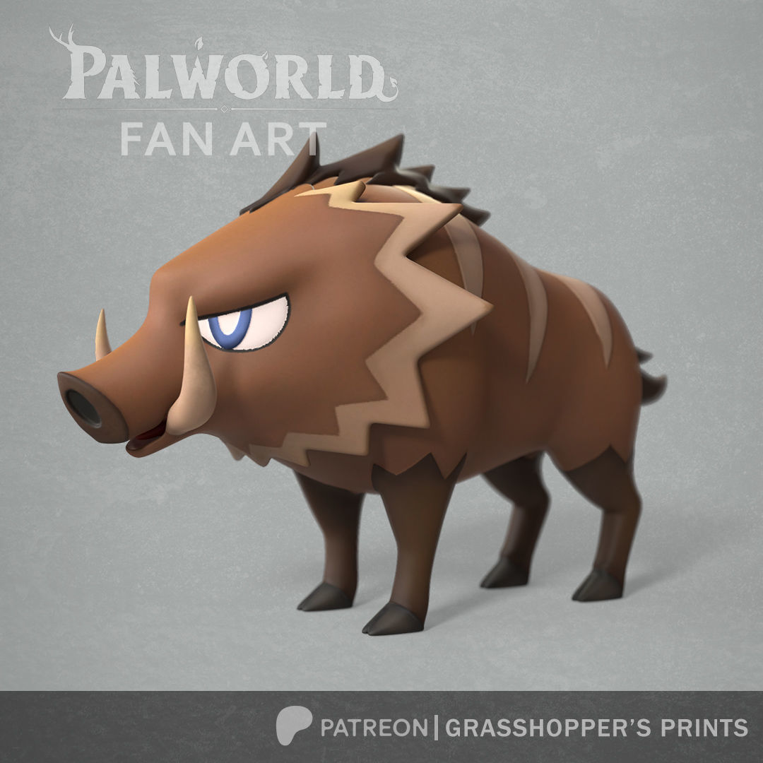 PALWORLD 20 - RUSHOAR FANART 3D model 3D printable | CGTrader