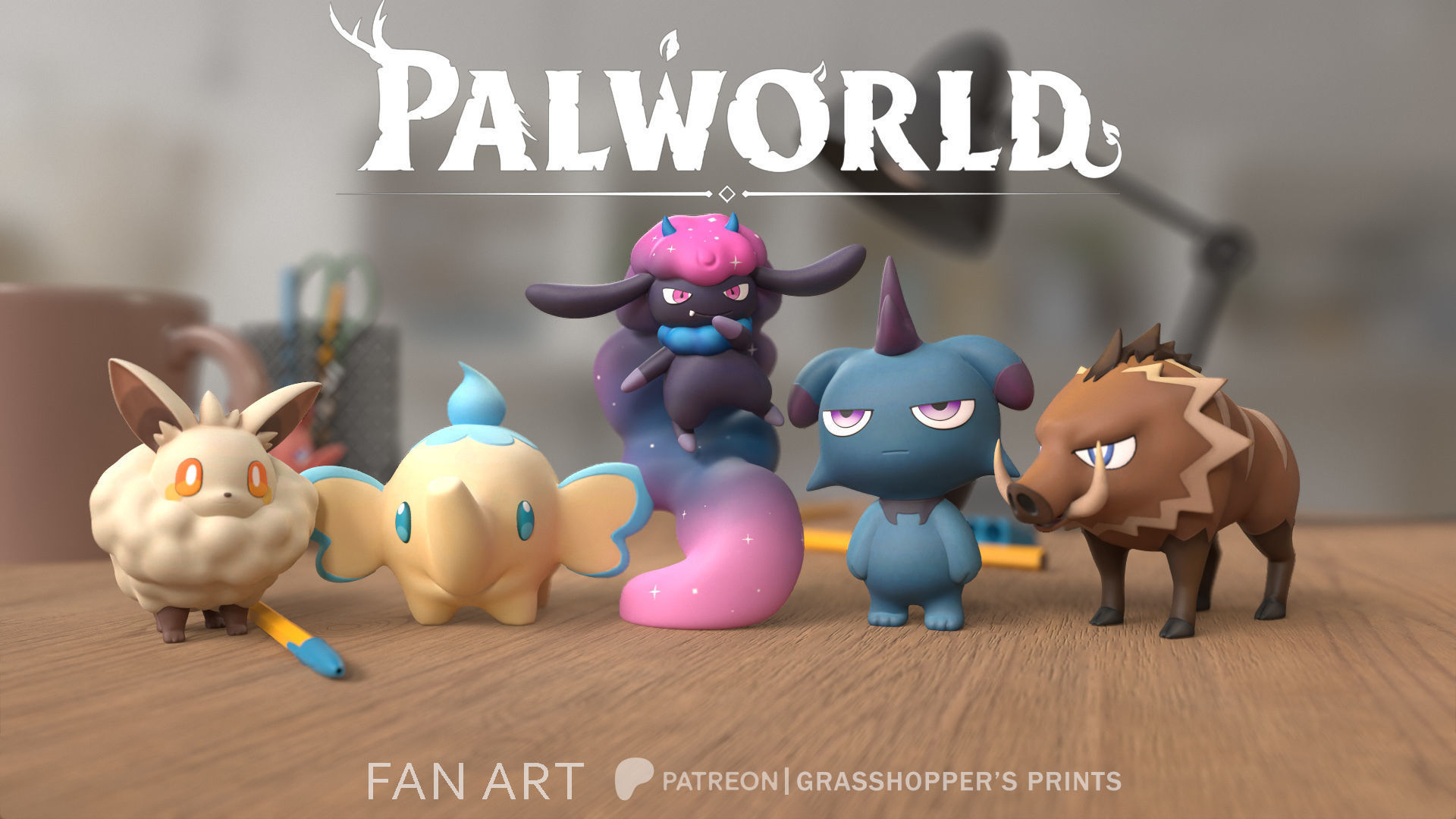 Palworld Pals 16-20 Fanart for 3d printing 3D Model Collection 3D ...