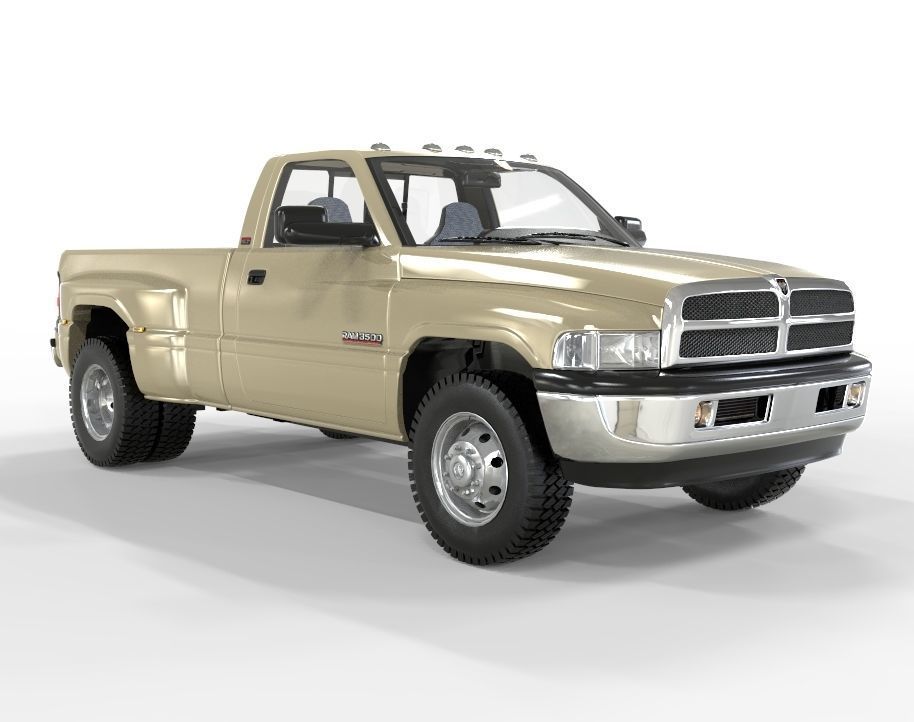 1998 Dodge Ram 3500 Dually 3D model | CGTrader