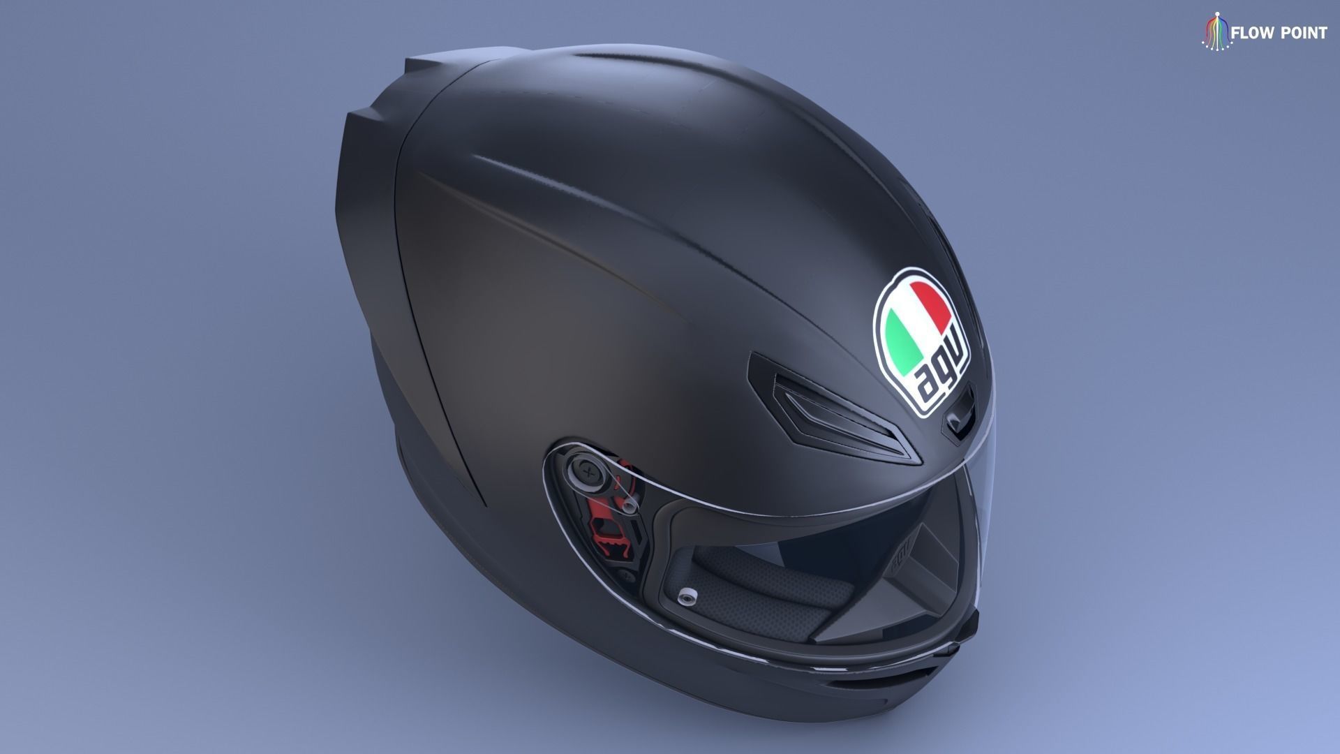 AGV K1-S helmet 3D model rigged | CGTrader