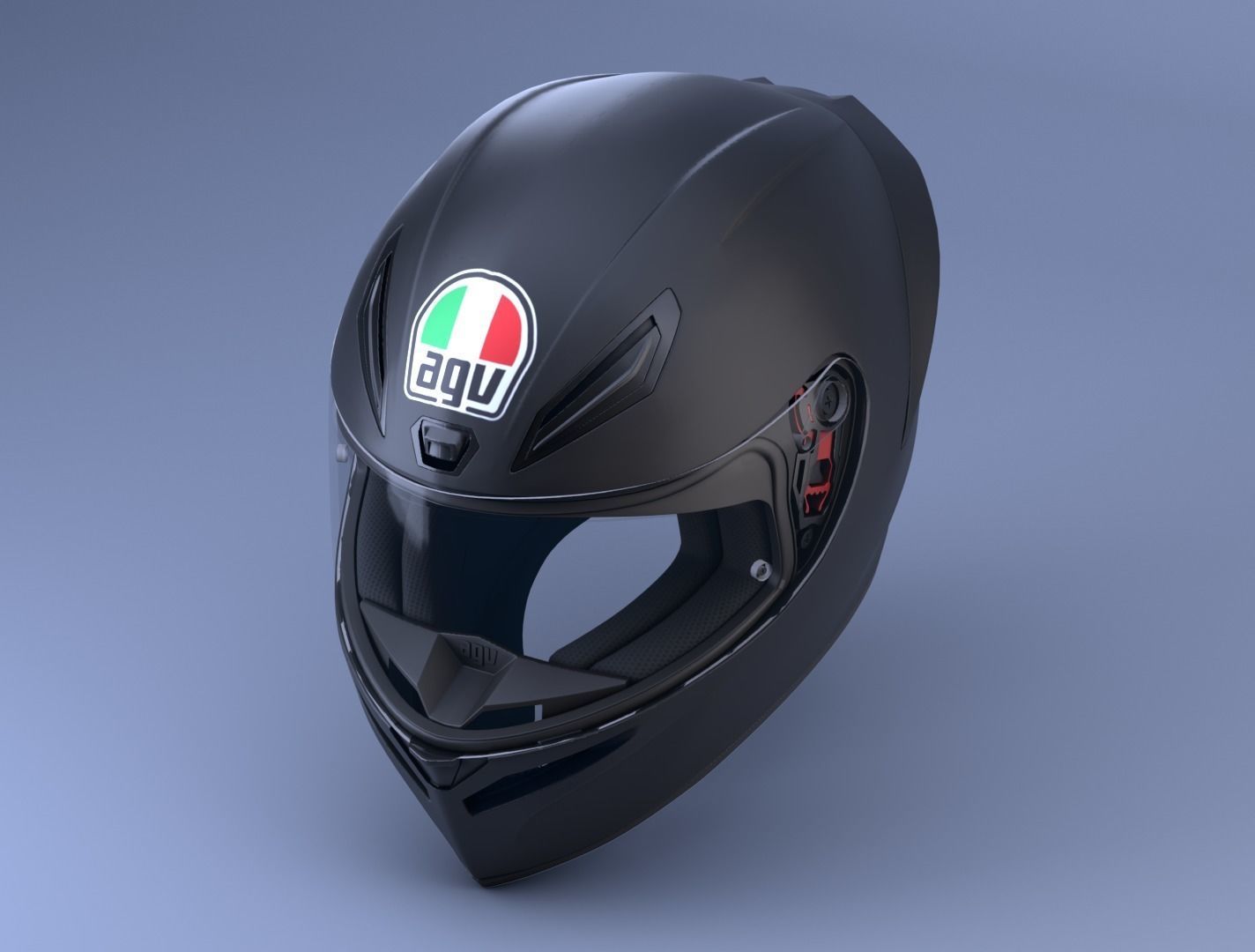 AGV K1-S helmet 3D model rigged | CGTrader