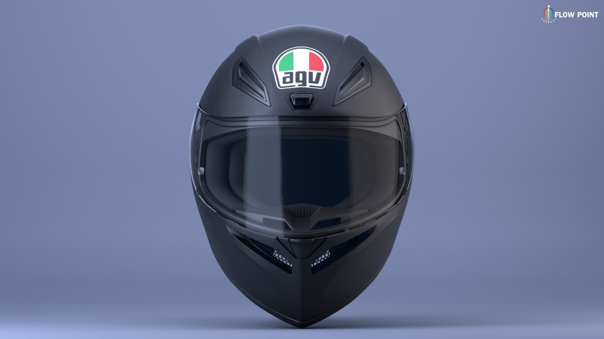 AGV K1-S helmet 3D model rigged | CGTrader