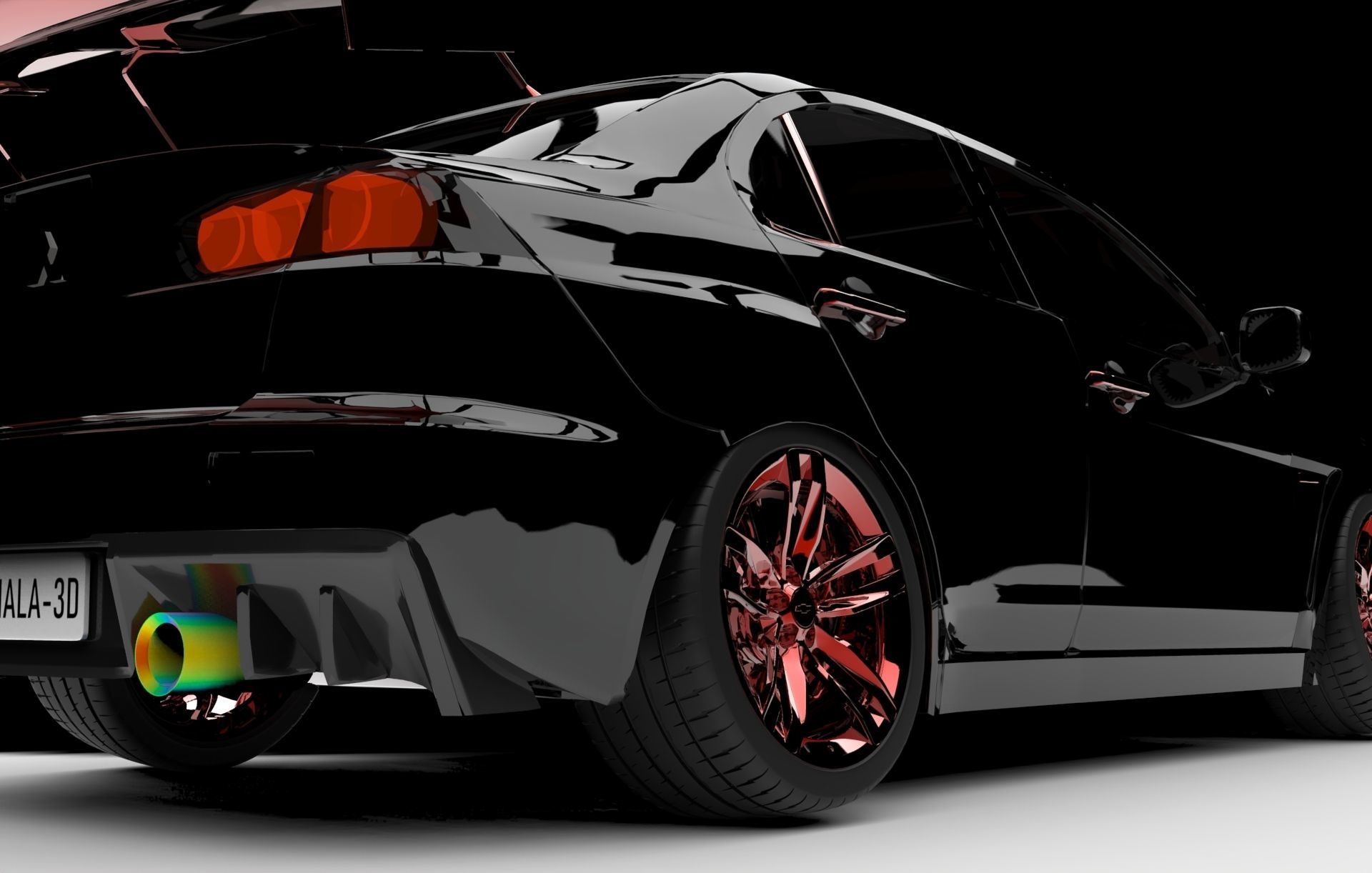Lancer Evolution 3D model | CGTrader