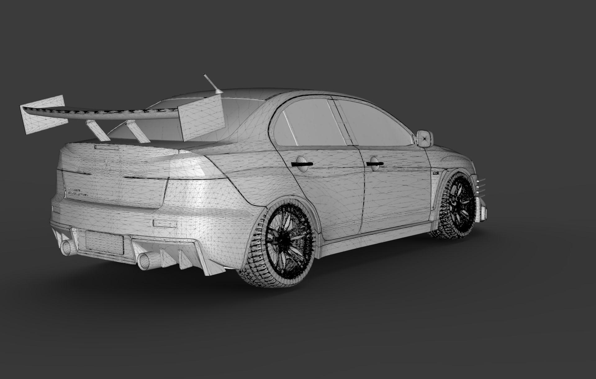 Lancer Evolution 3D model | CGTrader