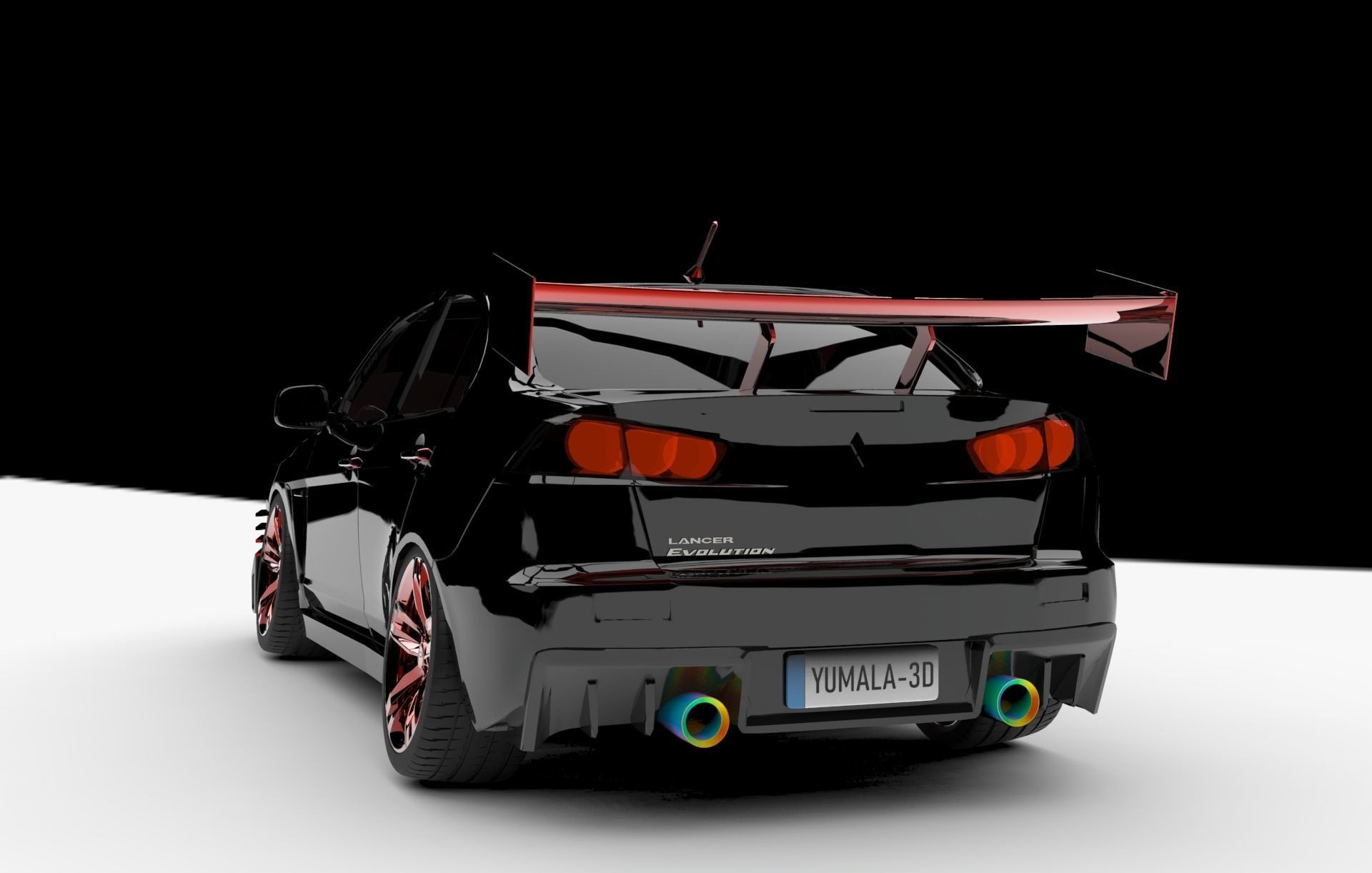 Lancer Evolution 3D model | CGTrader