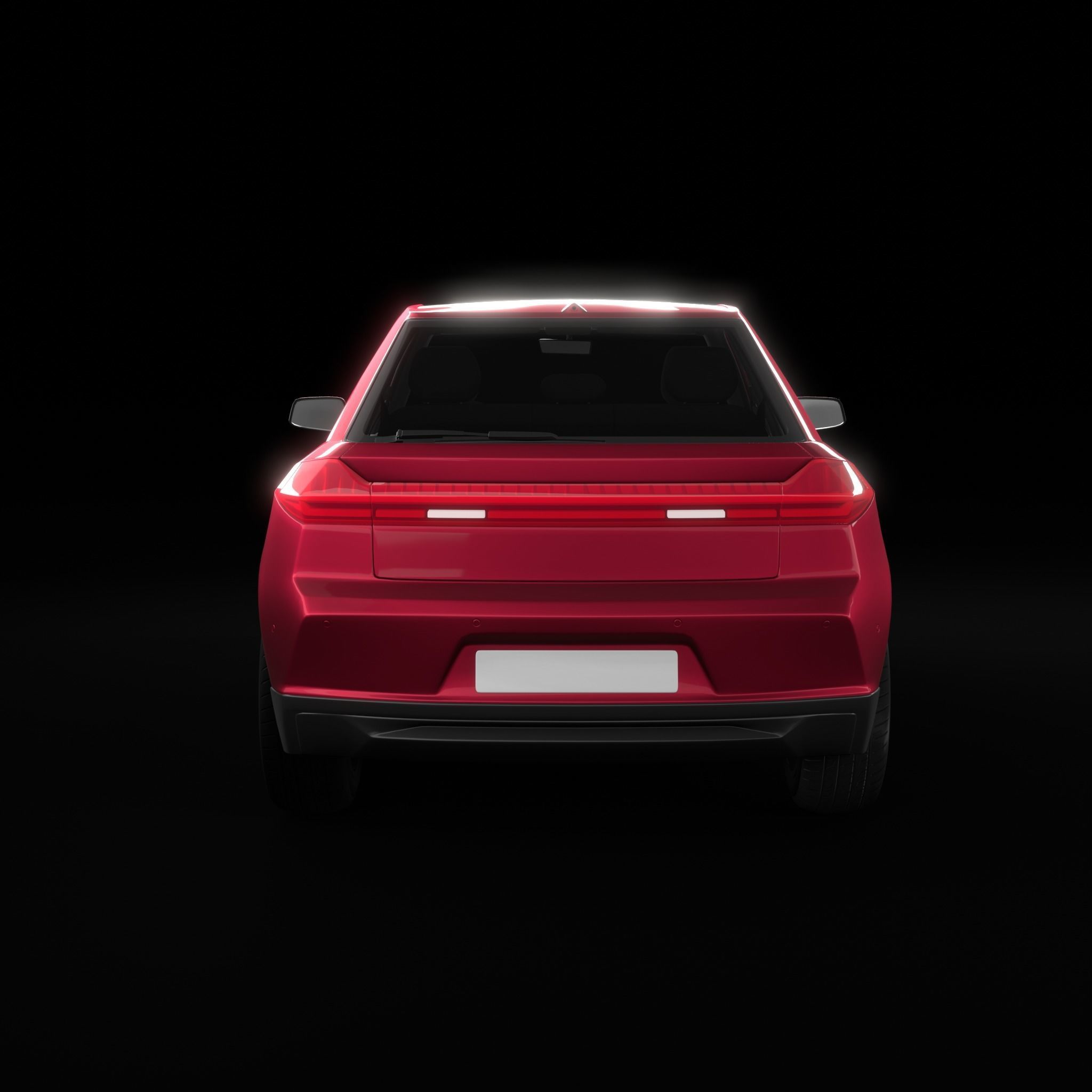 Generic EV Hatchback Car 3D model | CGTrader