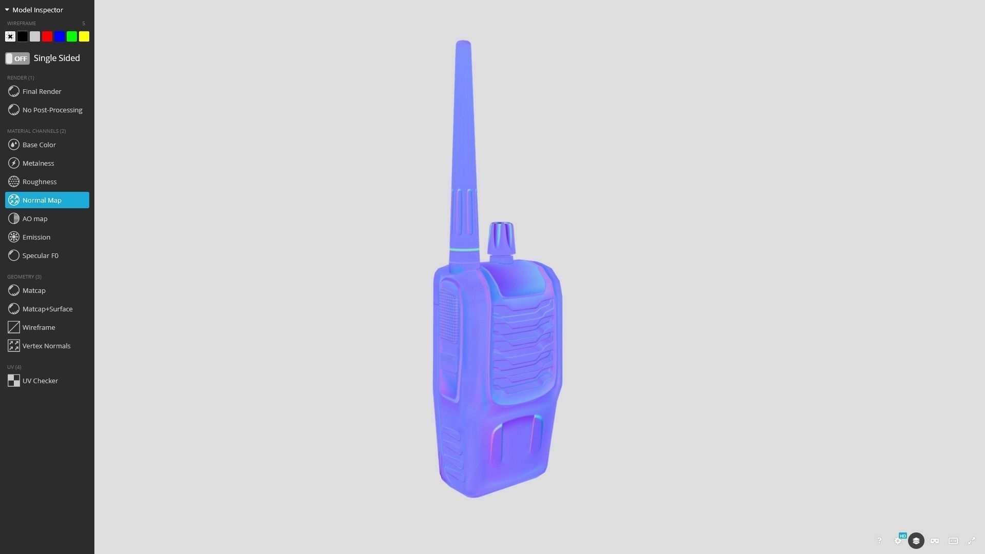 3D model Modern Walkie Talkie 3D Model Game Ready VR / AR / low-poly ...