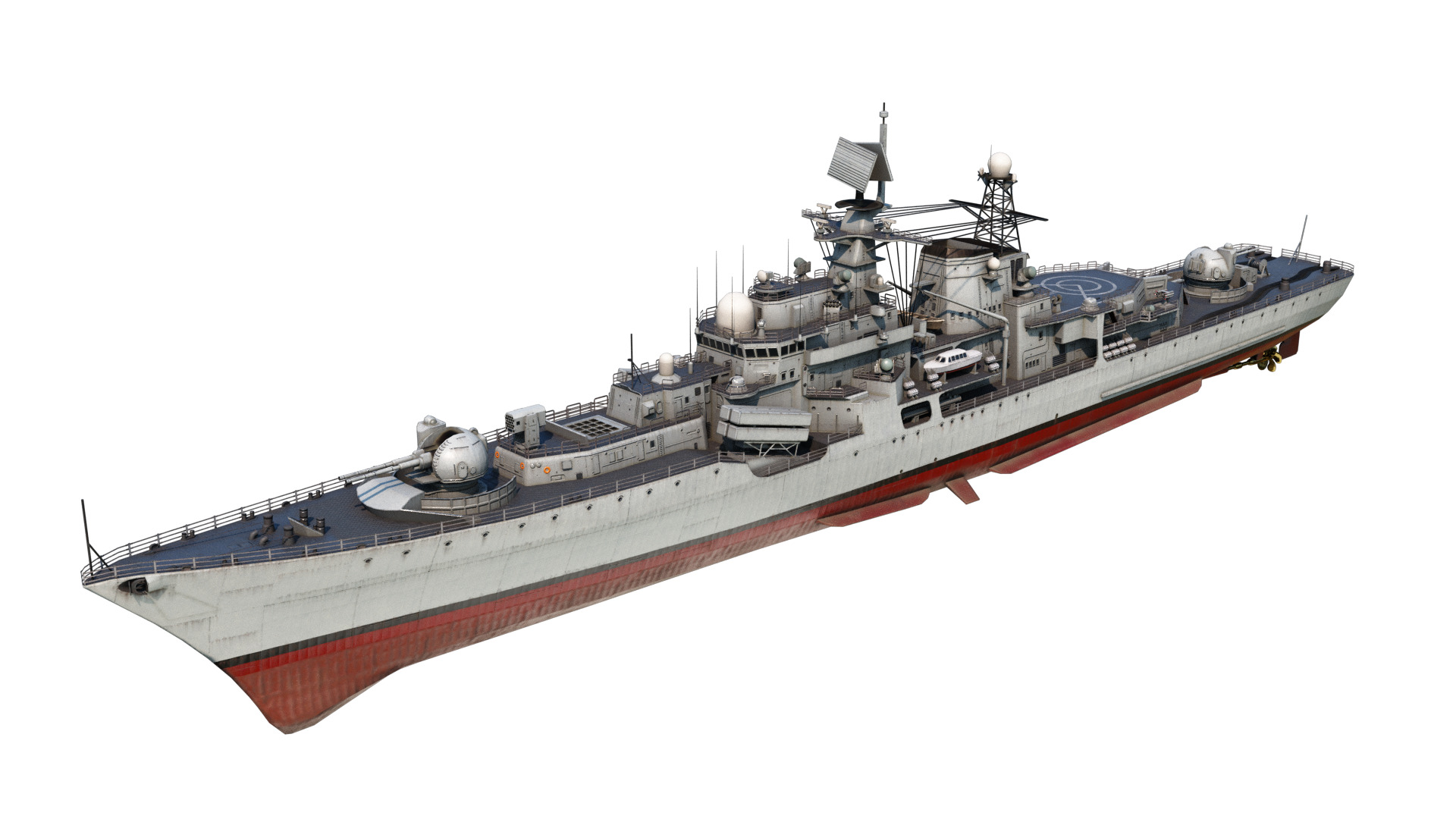 3D model The modified Hangzhou ship DDG136 956EM Sovremenny-class VR ...