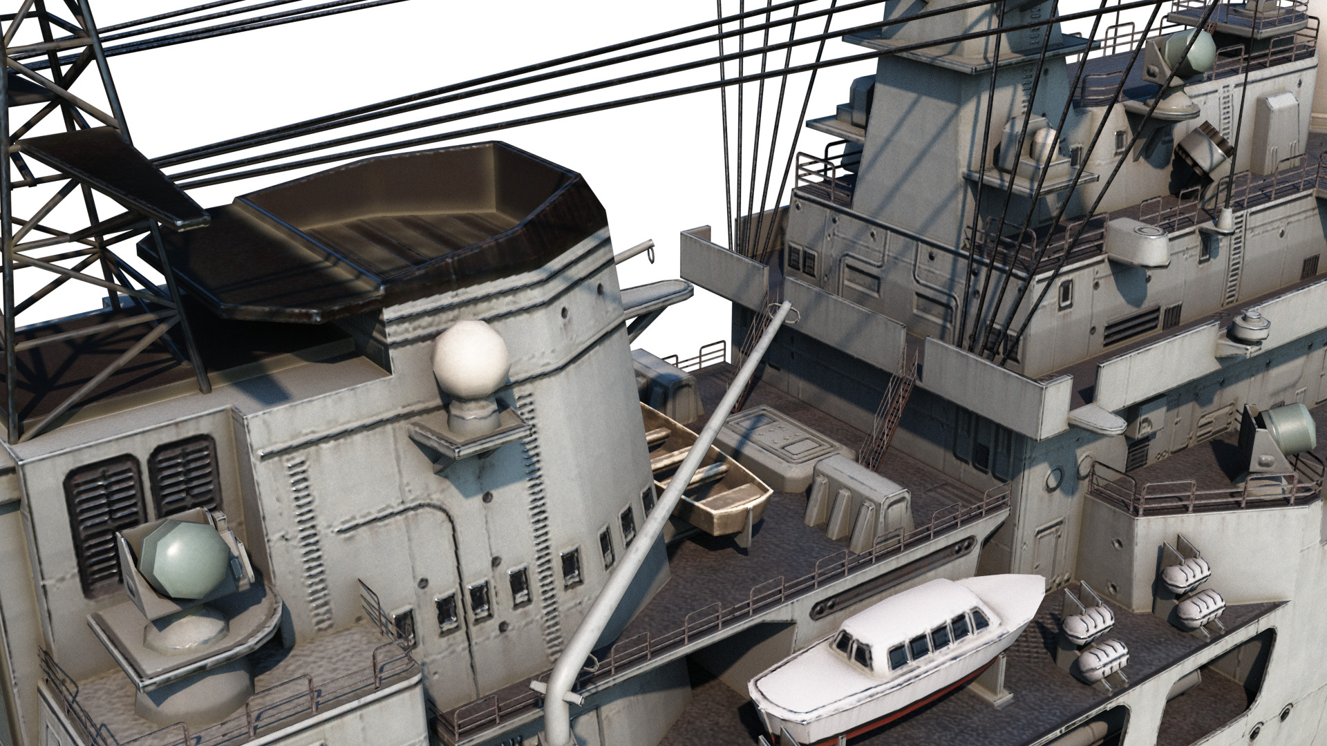 3D model The modified Hangzhou ship DDG136 956EM Sovremenny-class VR ...