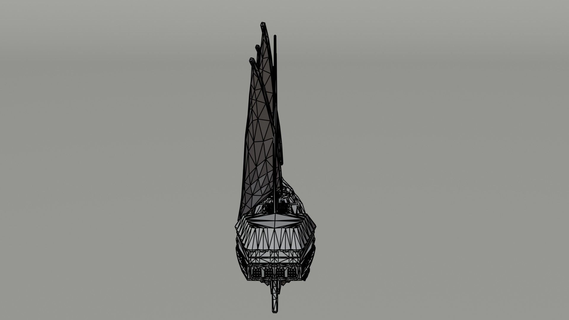 3D model Cartoon medieval fantasy ship 2 Polygonal Style VR / AR / low ...