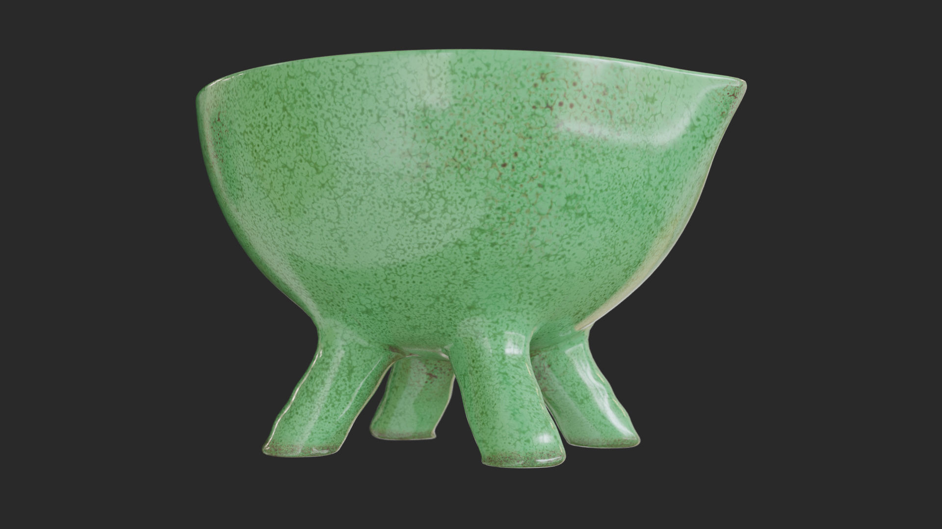 Four-legged bowl free 3D model | CGTrader