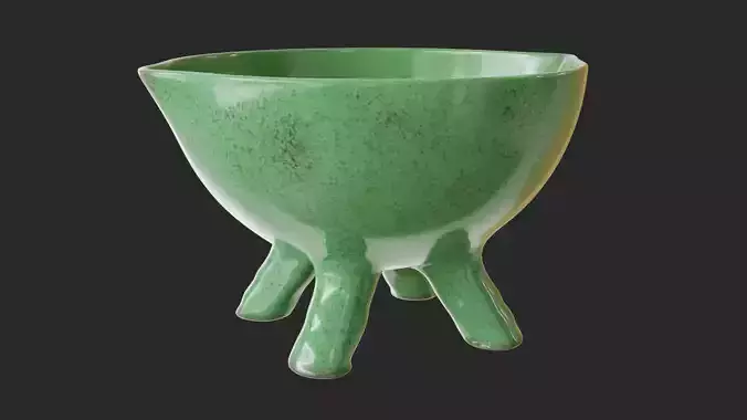 Four-legged bowl free 3D model | CGTrader
