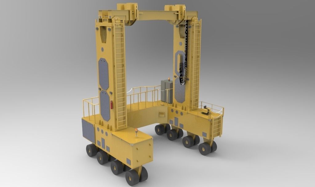 Chemical Cask Transporter 3D model | CGTrader