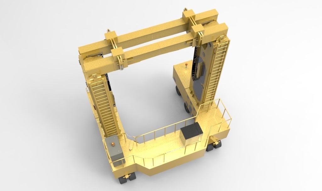 Chemical Cask Transporter 3D model | CGTrader