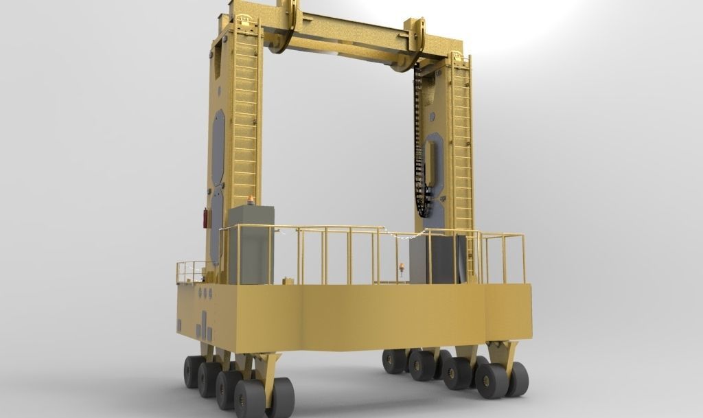 Chemical Cask Transporter 3D model | CGTrader