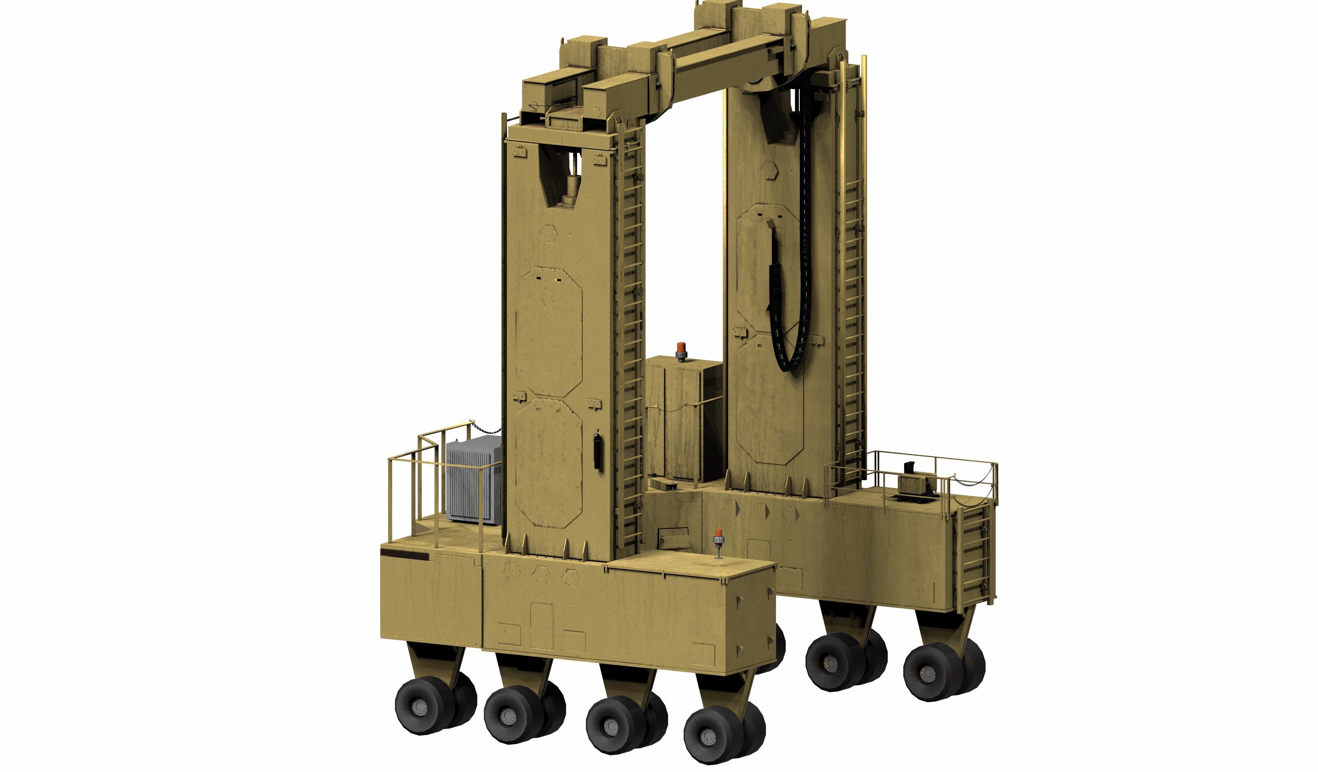 Chemical Cask Transporter 3D model | CGTrader